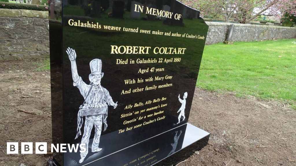 Headstone in Galashiels marks Ally Bally Bee writer's grave