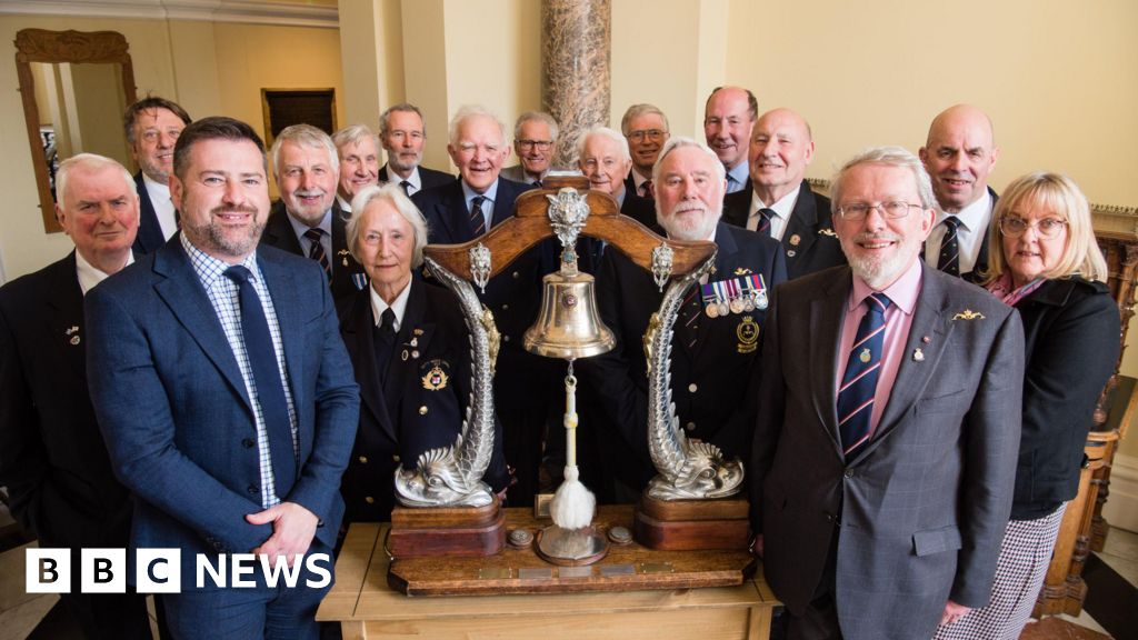 Historic Royal Navy dolphin bell goes on display in Bath