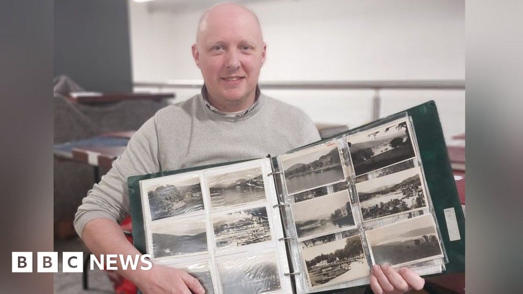 Auctioned postcards of Cumbria 'offer snapshot of bygone era' - BBC News