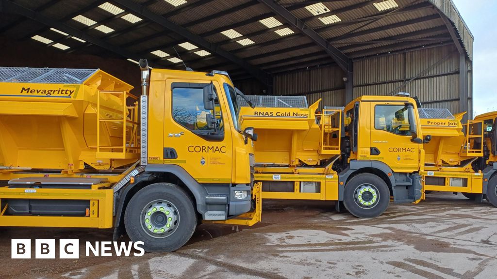 Cornwall's renamed road gritters ready for icy action