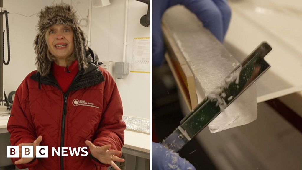 Inside the lab analysing the world's oldest ice - BBC News