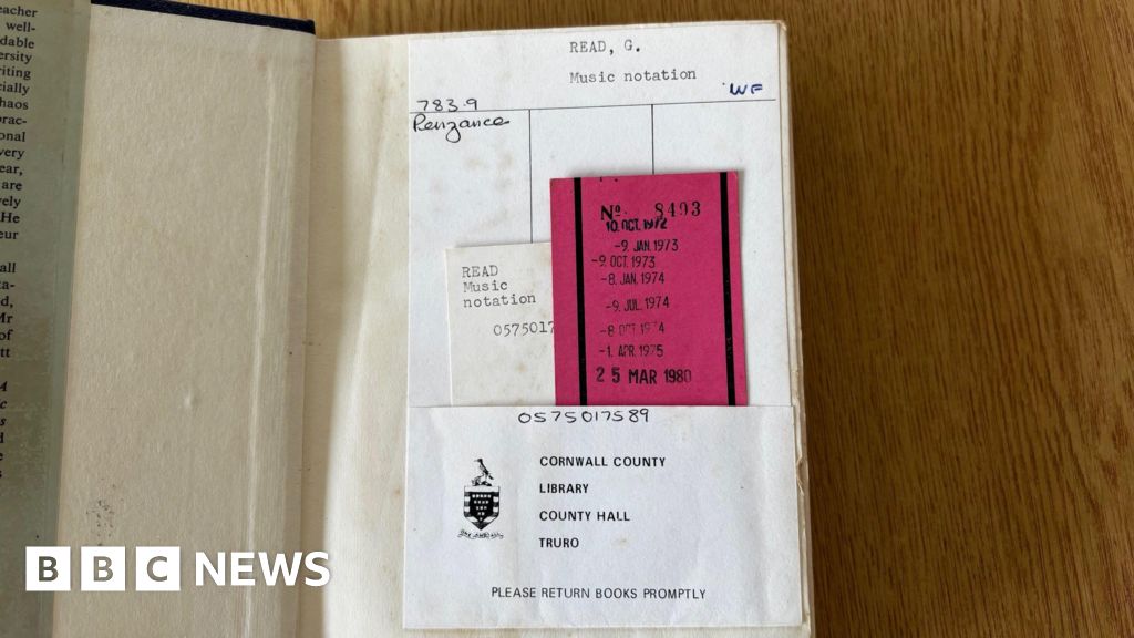 Penzance library book returned 45 years late
