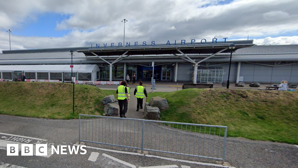 Laser pen aimed at plane landing at Inverness Airport