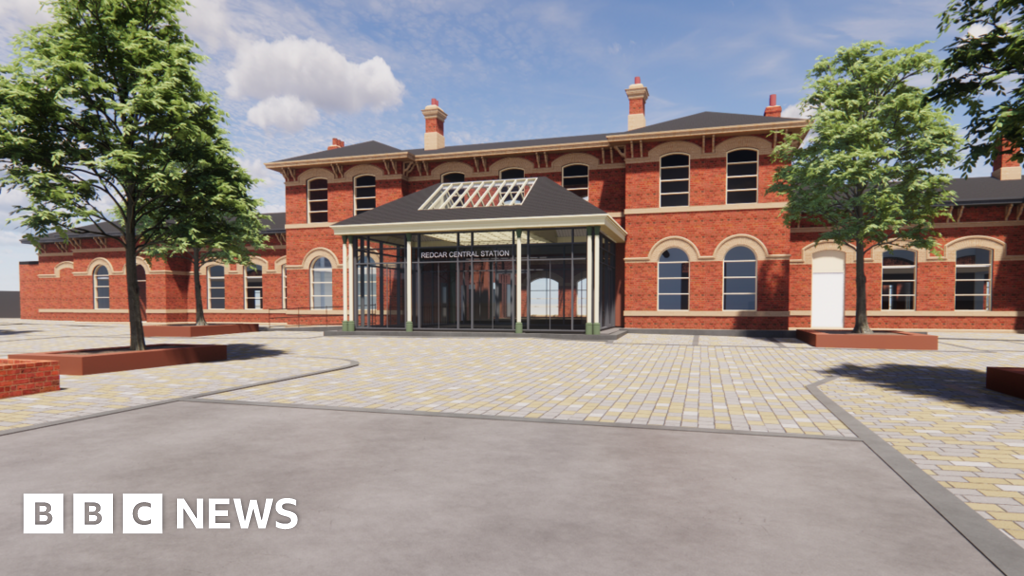 Work under way to restore Redcar station to 'former glory' - BBC News