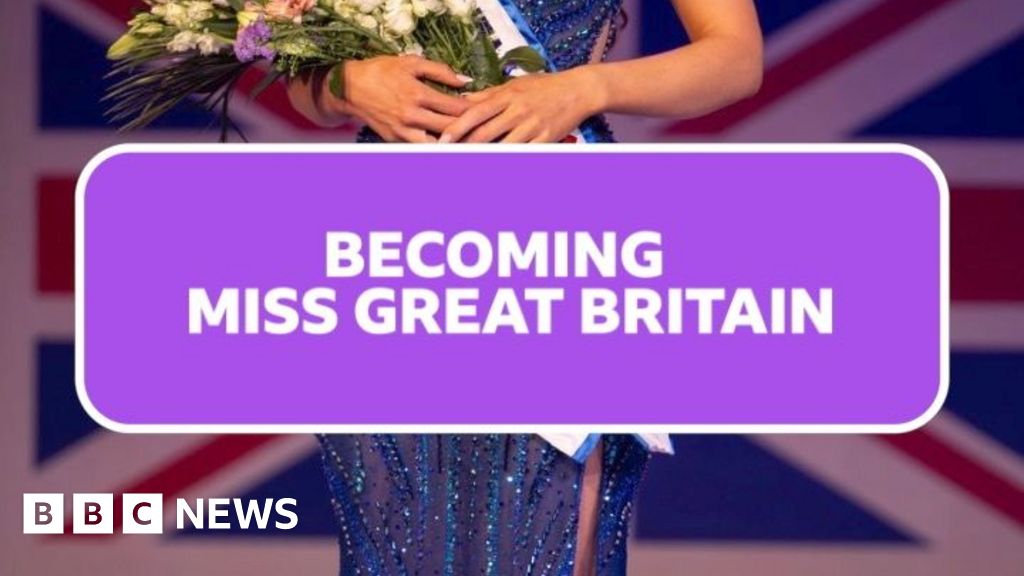 Newly-crowned Miss Great Britain, Alice Cutler, visits studio - BBC News