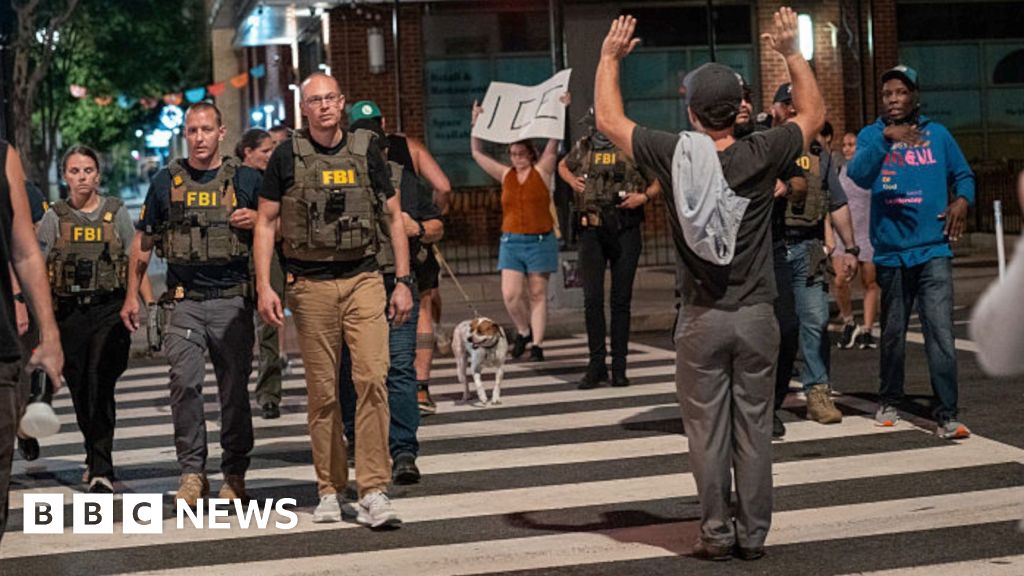 'Get off our streets' - DC residents protest against federal agents