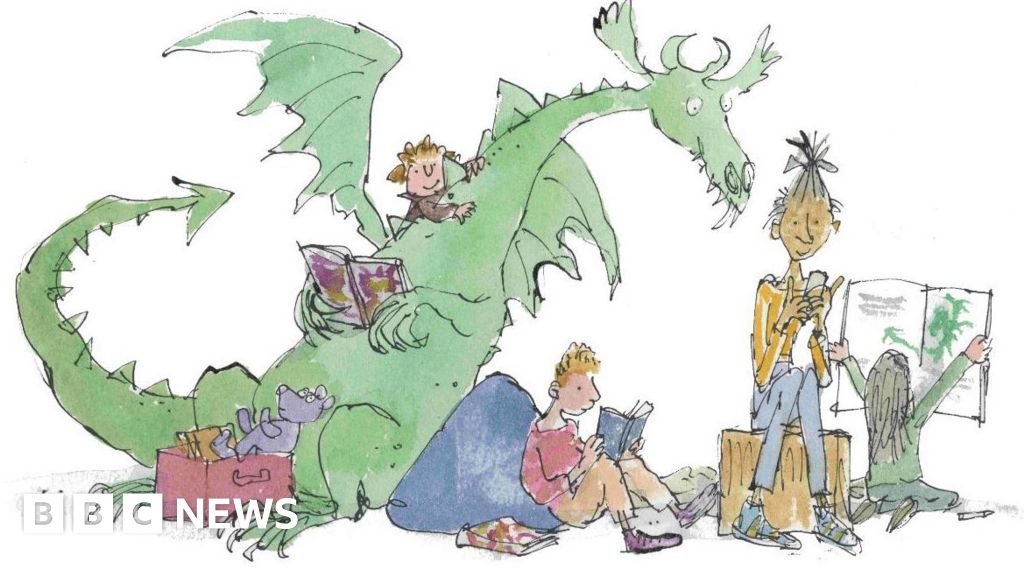 Rarely seen public art by Quentin Blake to go on show in Suffolk - BBC News