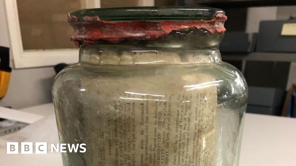 Time capsule found during school demolition gifted to Manx Museum