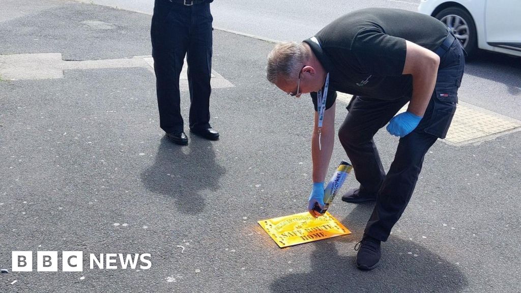 Corby: Spray-painted 'safety route' suffers backlash