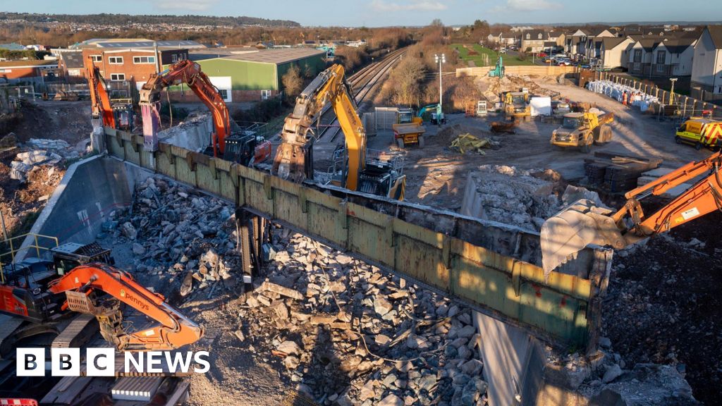 Historic Weston bridge demolished ahead of £11m replacement