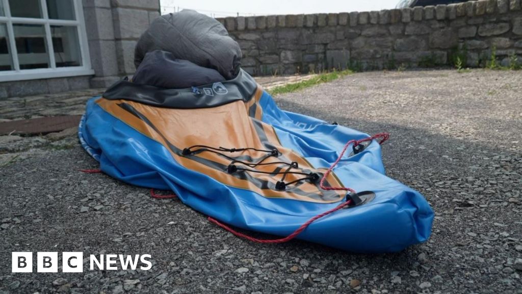 Woman in inflatable kayak rescued four miles offshore in Cornwall - BBC ...