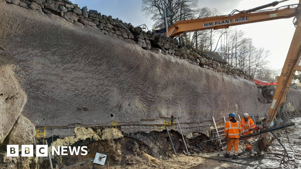 Jiggers Bank stabilisation work should be completed by Easter - BBC News