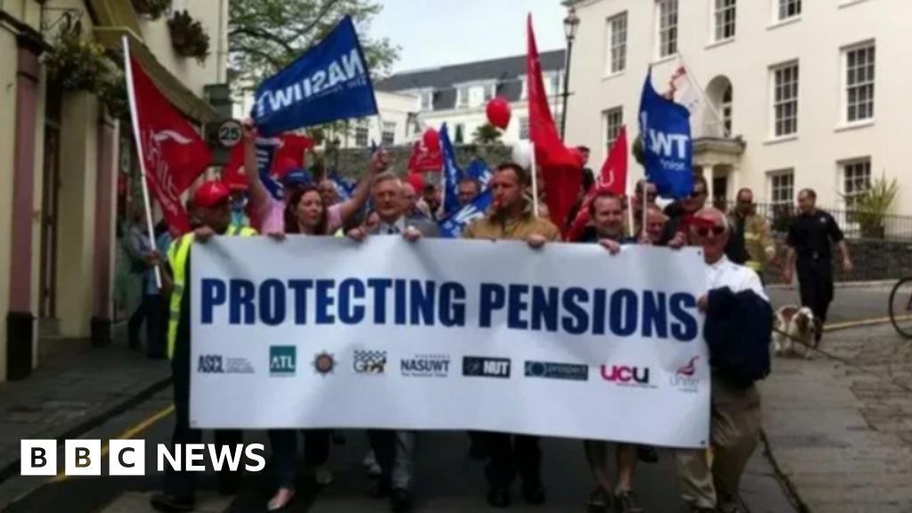 Unions hit out at plans to reduce pension contributions - BBC News