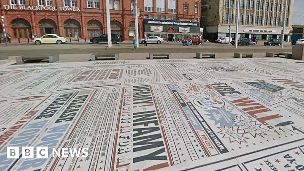 Blackpool's Comedy Carpet artist won't remove disgraced names