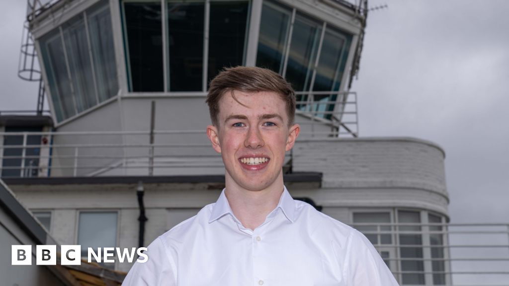 Teesside Airport welcomes new air traffic control assistant, 18 - BBC News