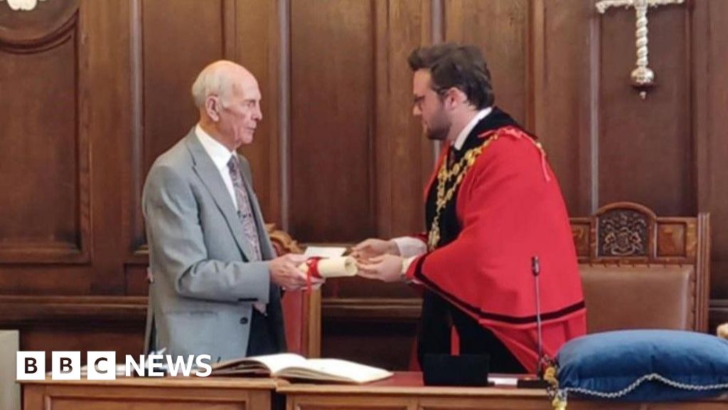 Ex-Hereford United footballer Peter Isaac awarded freedom of the city