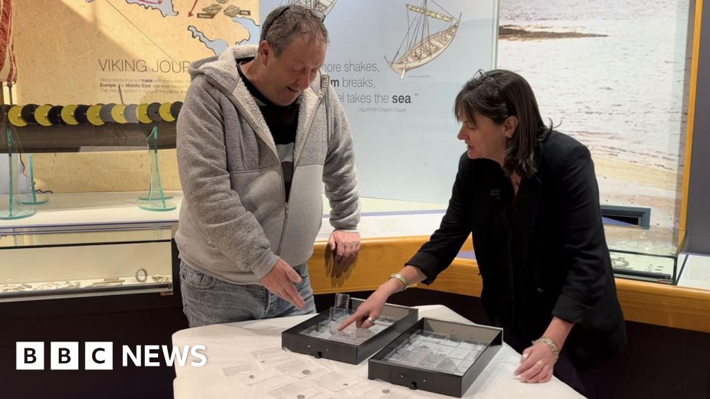 Viking age coins declared treasure on display at the Manx Museum