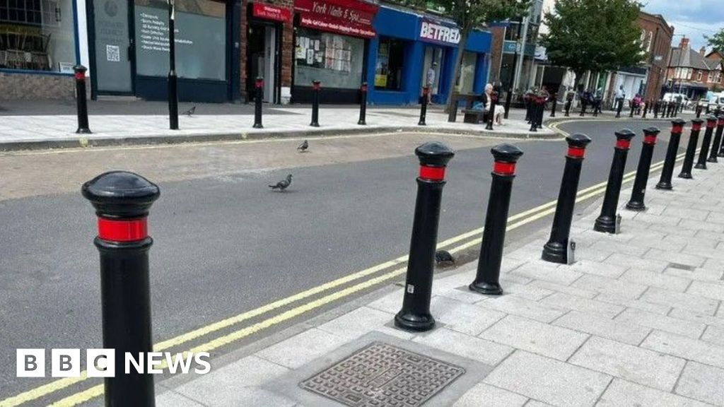 Acomb Front Street bollards could be moved after consultation - BBC News
