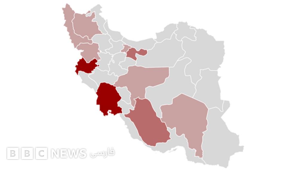 اعتراض‌ها در ایران؛ تعداد کشته‌شد‌گان به روایت نقشه - BBC News فارسی
