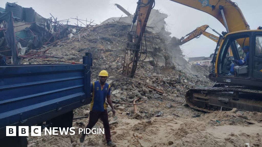 Lagos building collapse: How Lekki seven storey building fall down ...