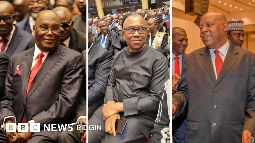NBA conference: Atiku, Shettima, Peter Obi mount stage wit 2023 for mind - BBC News Pidgin