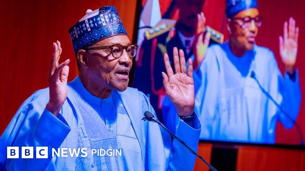 President Buhari speech today: Wetin Nigeria President tok for im farewell broadcast - BBC News ...
