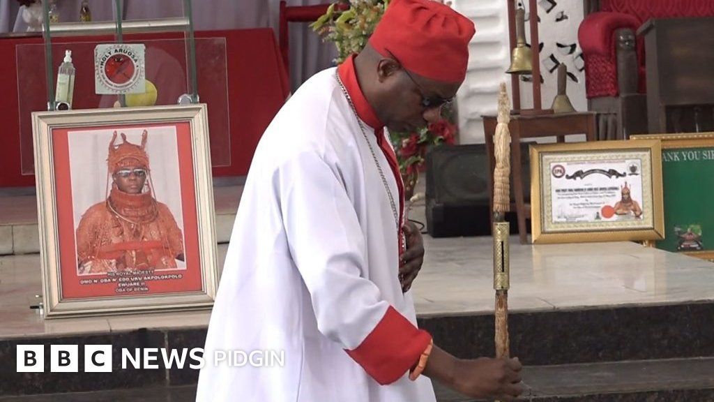 Holy Aruosa Church: Di Oba of Benin na im be di head of our church ...
