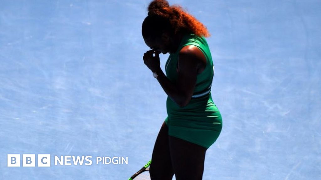 Serena Williams tumble comot Australian Open - BBC News Pidgin