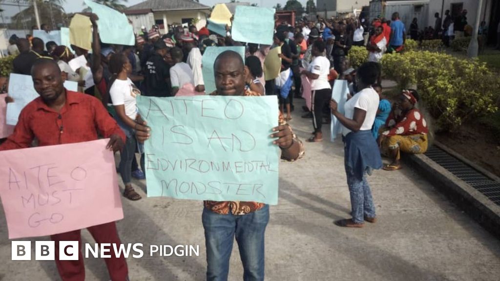 AITEO host community don shutdown Nembe Creek Trunk Line - BBC News Pidgin