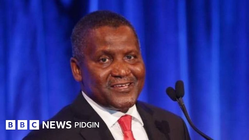 Aliko Dangote: Na wen I see my raw 10 million dollars I come believe ...