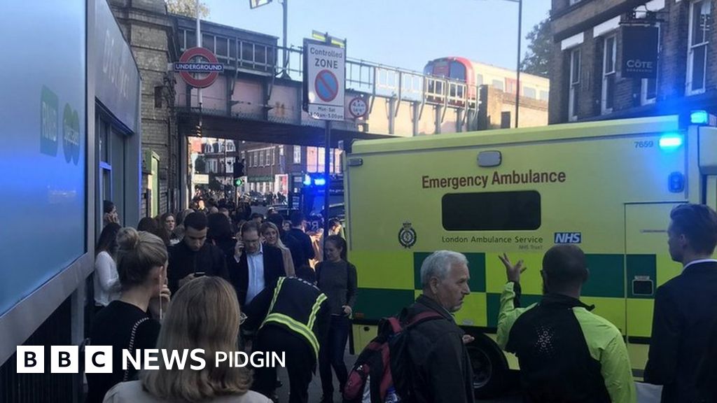Explosion don happen for London train station - BBC News Pidgin