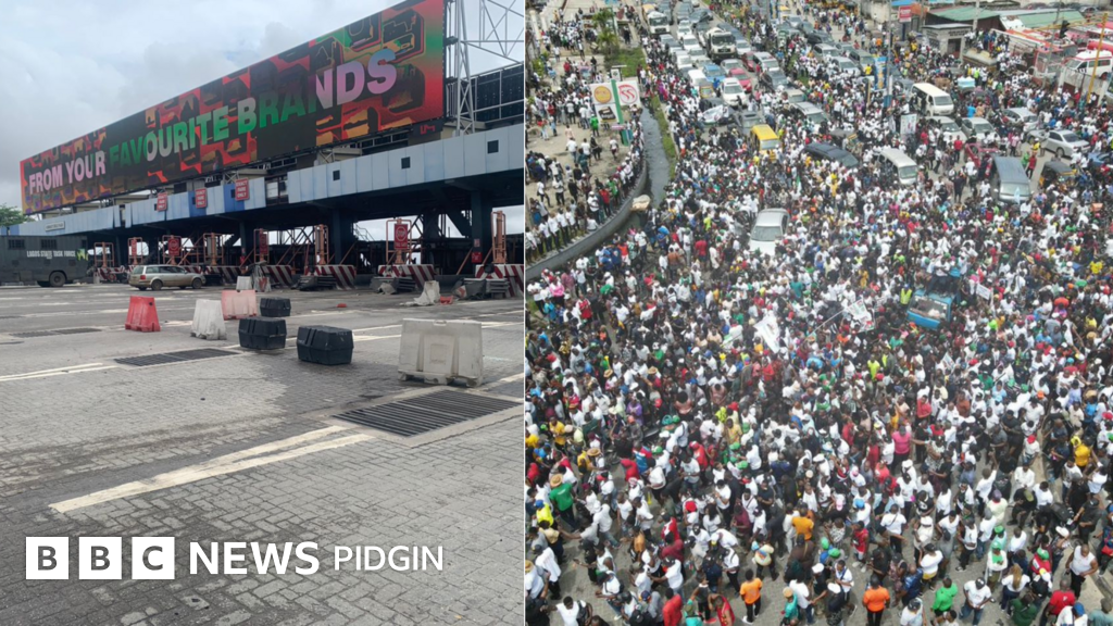 Obedient rally in Lagos: Peter O﻿bi - Datti rally avoid Lekki toll gate ...