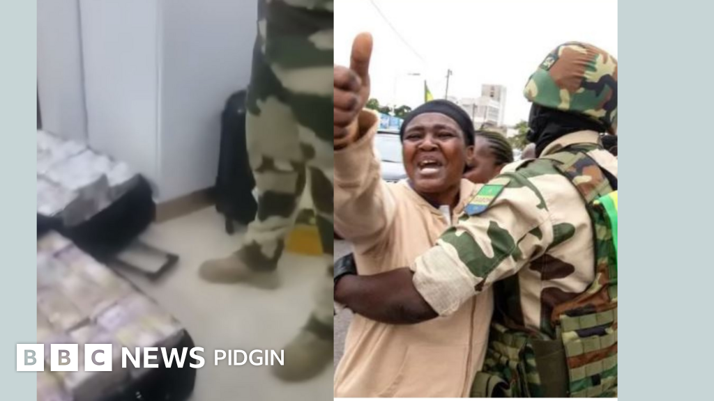 General Brice Oligui Nguema, Ali Bongo & Gabon coup: Videos wey show suitcases of money afta di ...