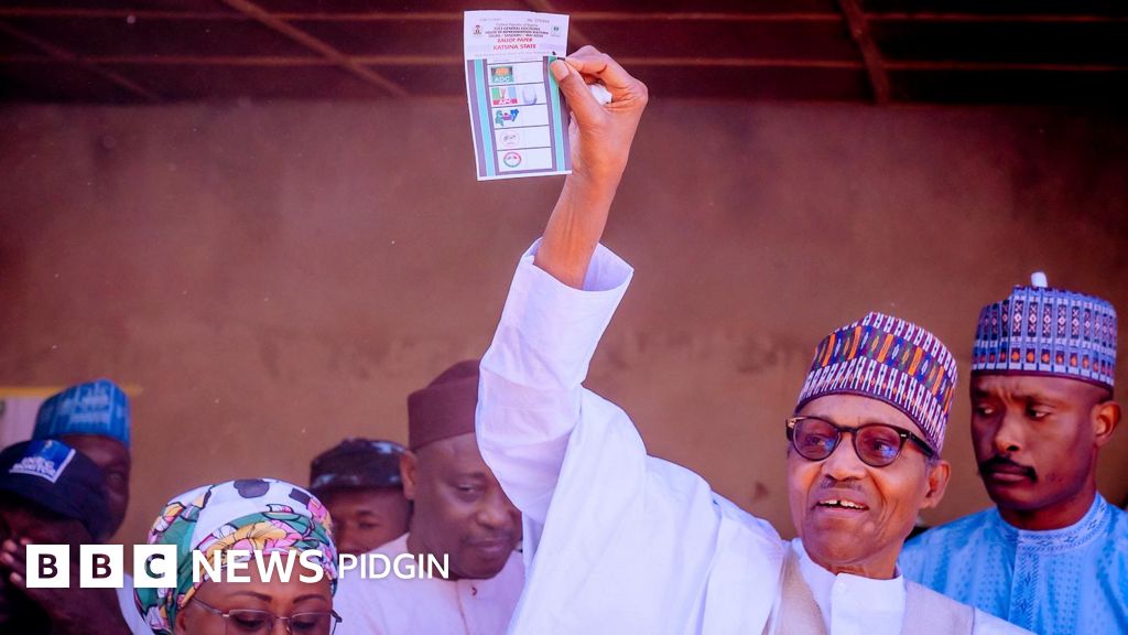 Who did Buhari vote for: Nigeria presidential election 2023 see Buhari vote for Bola Tinubu of ...