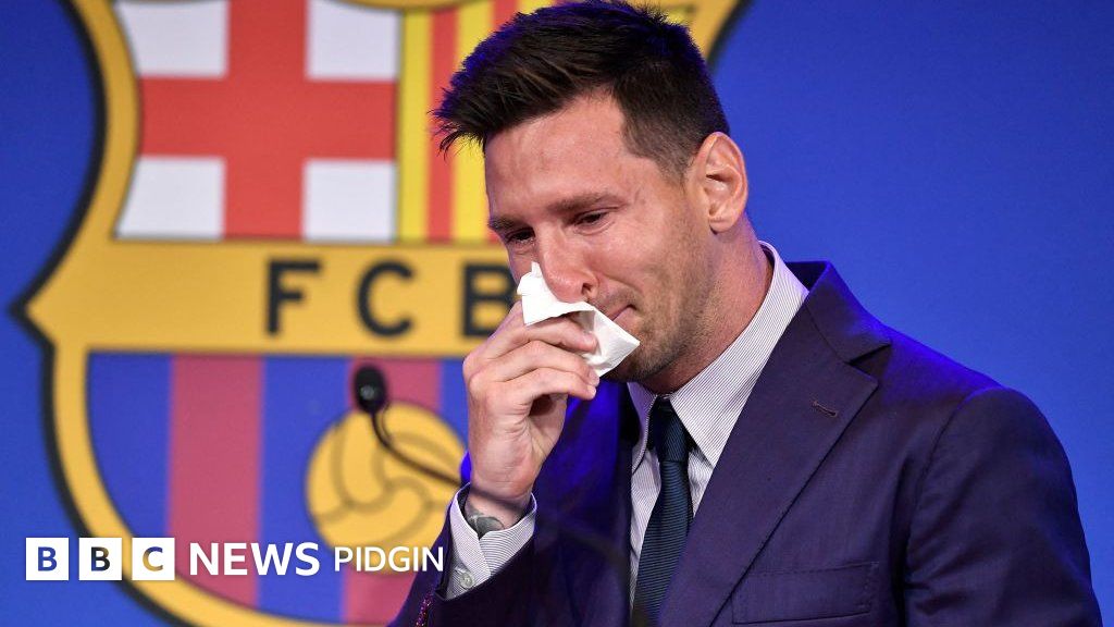 Lionel Messi cry for Barcelona news conference as e confam im exit and ...