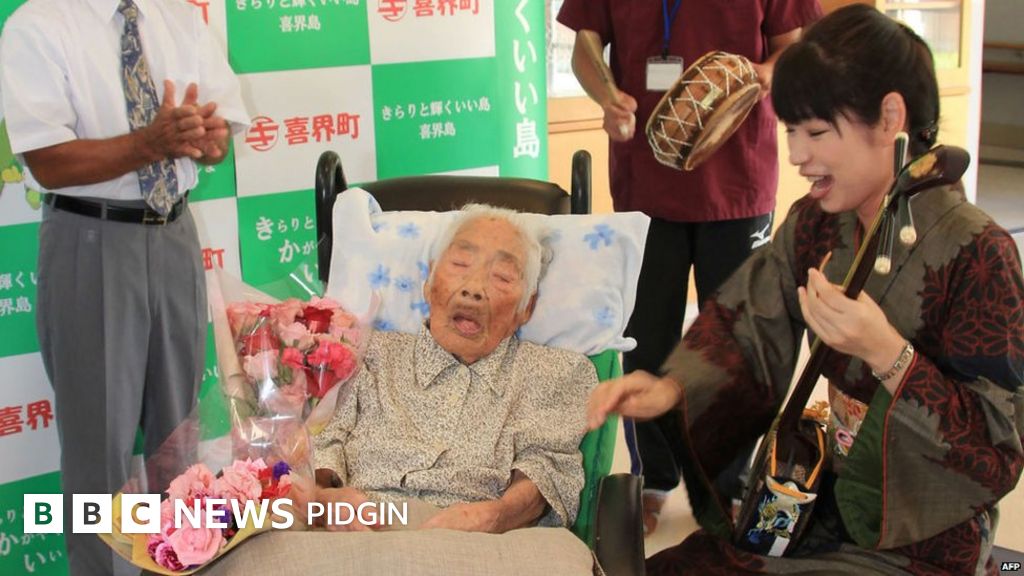 Nabi Tajima, di oldest pesin for world don die at 117 - BBC News Pidgin