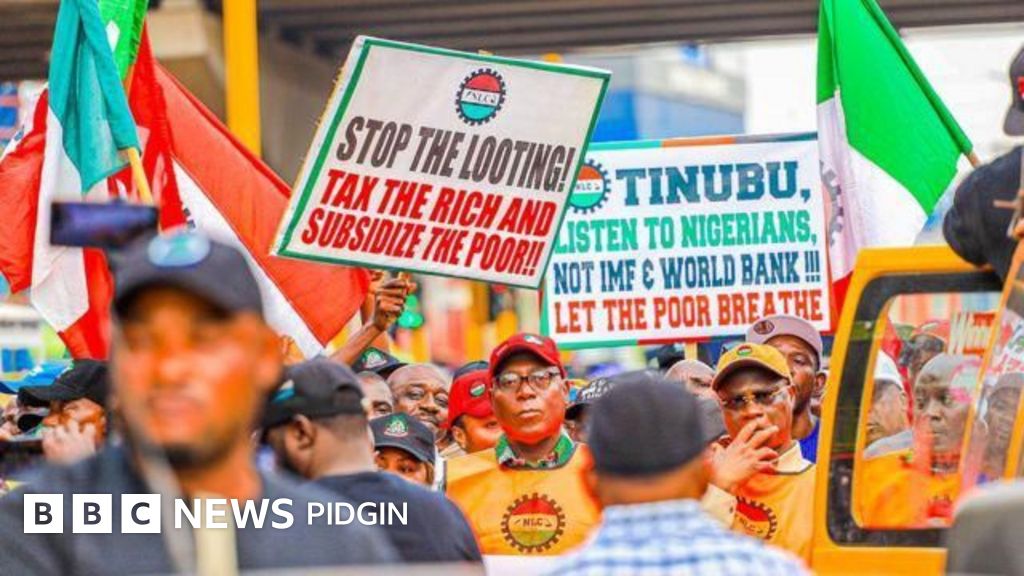 NLC strike update: NLC, TUC suspend nationwide strike for 30 days - BBC News Pidgin