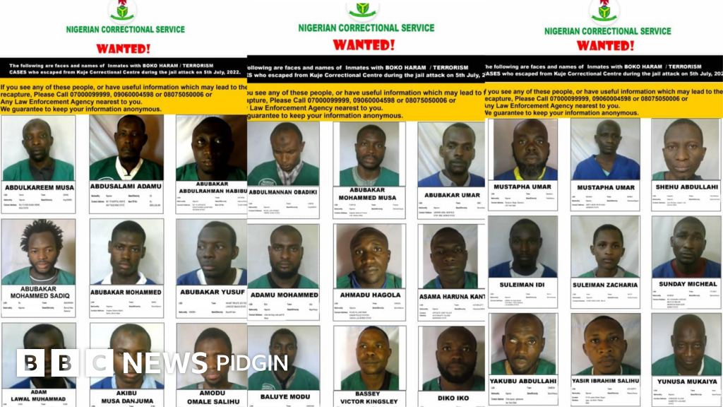 Kuje prison break video: Names, faces of Boko Haram terrorists wey ...