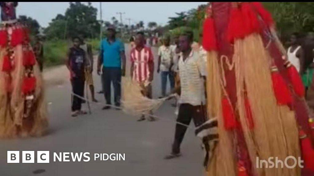 Why Anambra community use masquerade drive woman comot? - BBC News Pidgin
