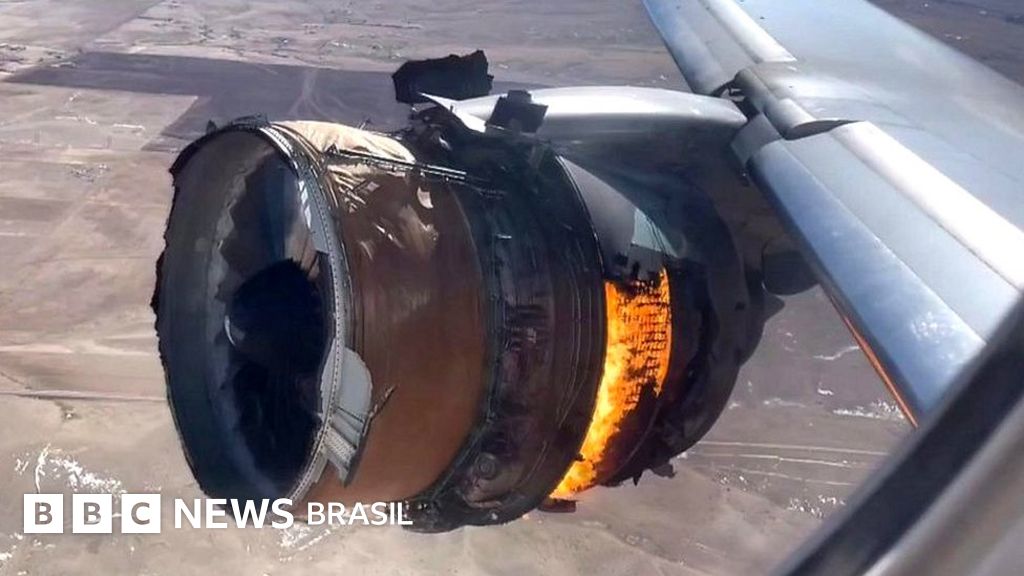 Explosão de turbina em pleno voo nos EUA leva a suspensão de viagens ...