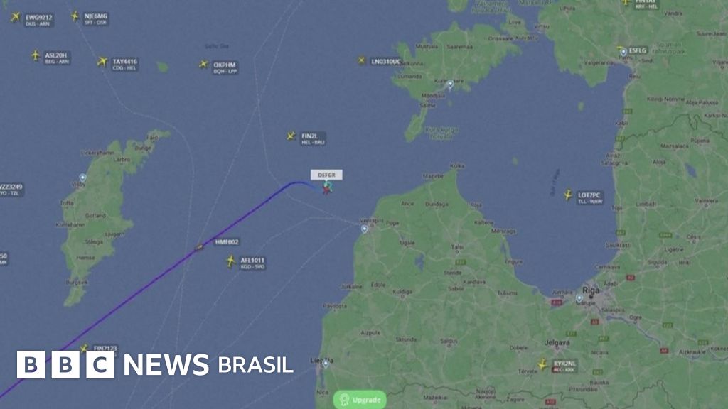 A misteriosa queda de um avião no mar Báltico - BBC News Brasil