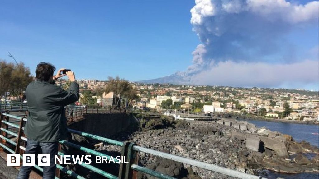 Vulcão Etna entra em erupção na Sicília em meio a dezenas de tremores ...