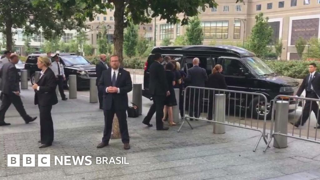 Vídeo mostra Hillary Clinton amparada após passar mal em cerimônia do ...