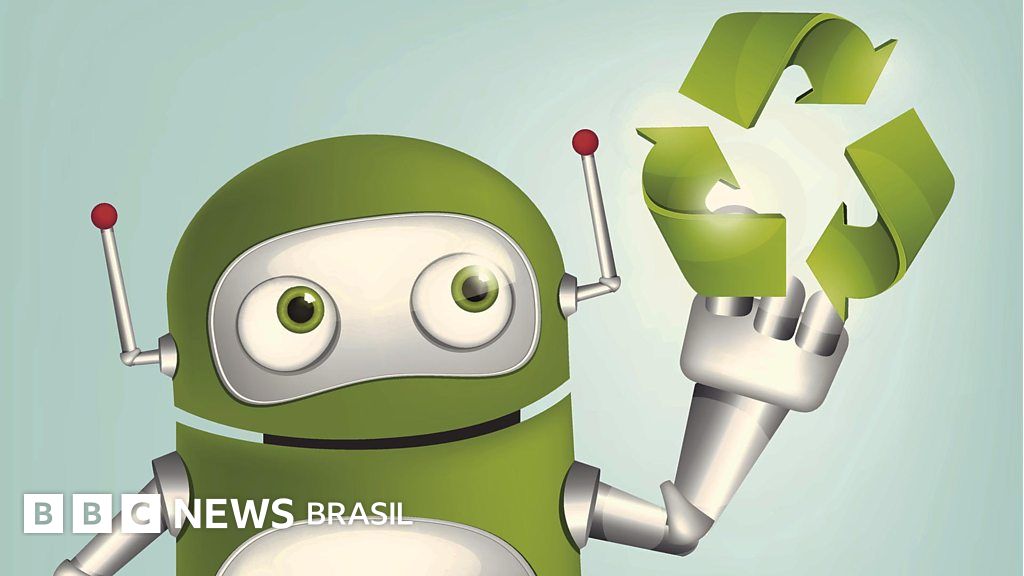 O robô com sensores nos dedos que separa lixo reciclável - BBC News Brasil
