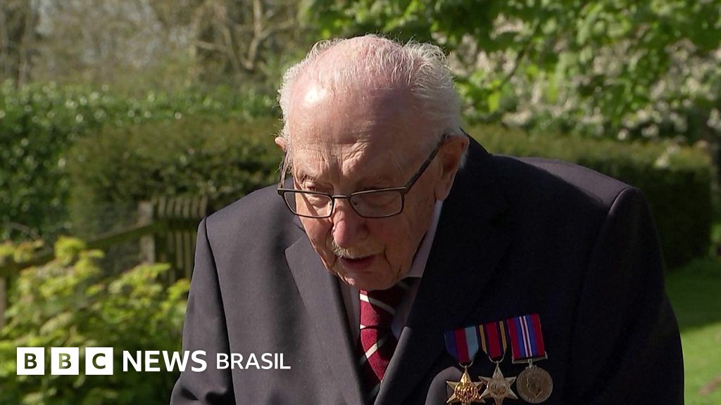 Coronavírus: de andador, veterano de guerra de 99 anos arrecada milhões ...