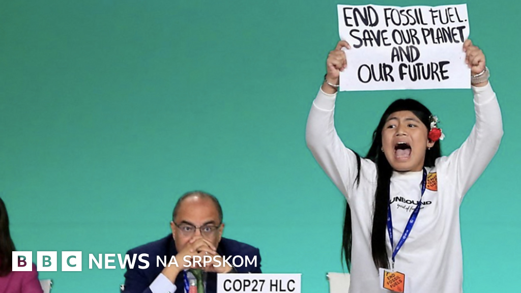 COP28: Protest 12-godišnje aktivistkinje na klimatskom samitu - BBC ...