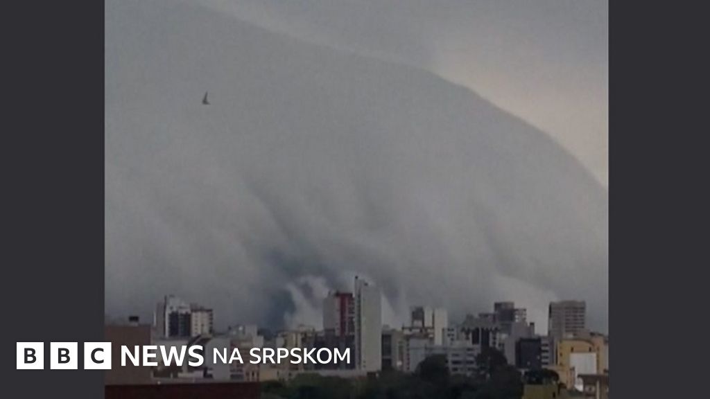 Vremenske nepogode: Ogroman oblak progutao brazilski grad - BBC News na ...