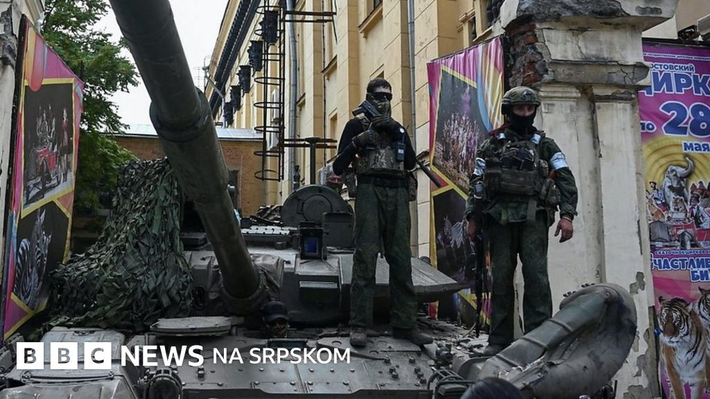 Grupa Vagner i rat u Ukrajini: Kako je izgledao dan pobune grupe vojnih plaćenika u Rusiji - BBC ...