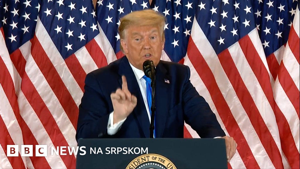 Predsednički izbori u Americi 2020: Tramp proglasio pobedu i rekao da je bilo prevara - BBC News ...