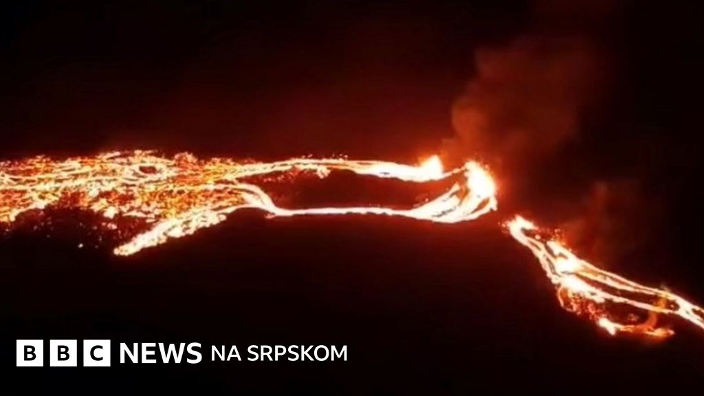 Vulkan i Island: Erupcija vulkana blizu Rejkjavika - BBC News na srpskom